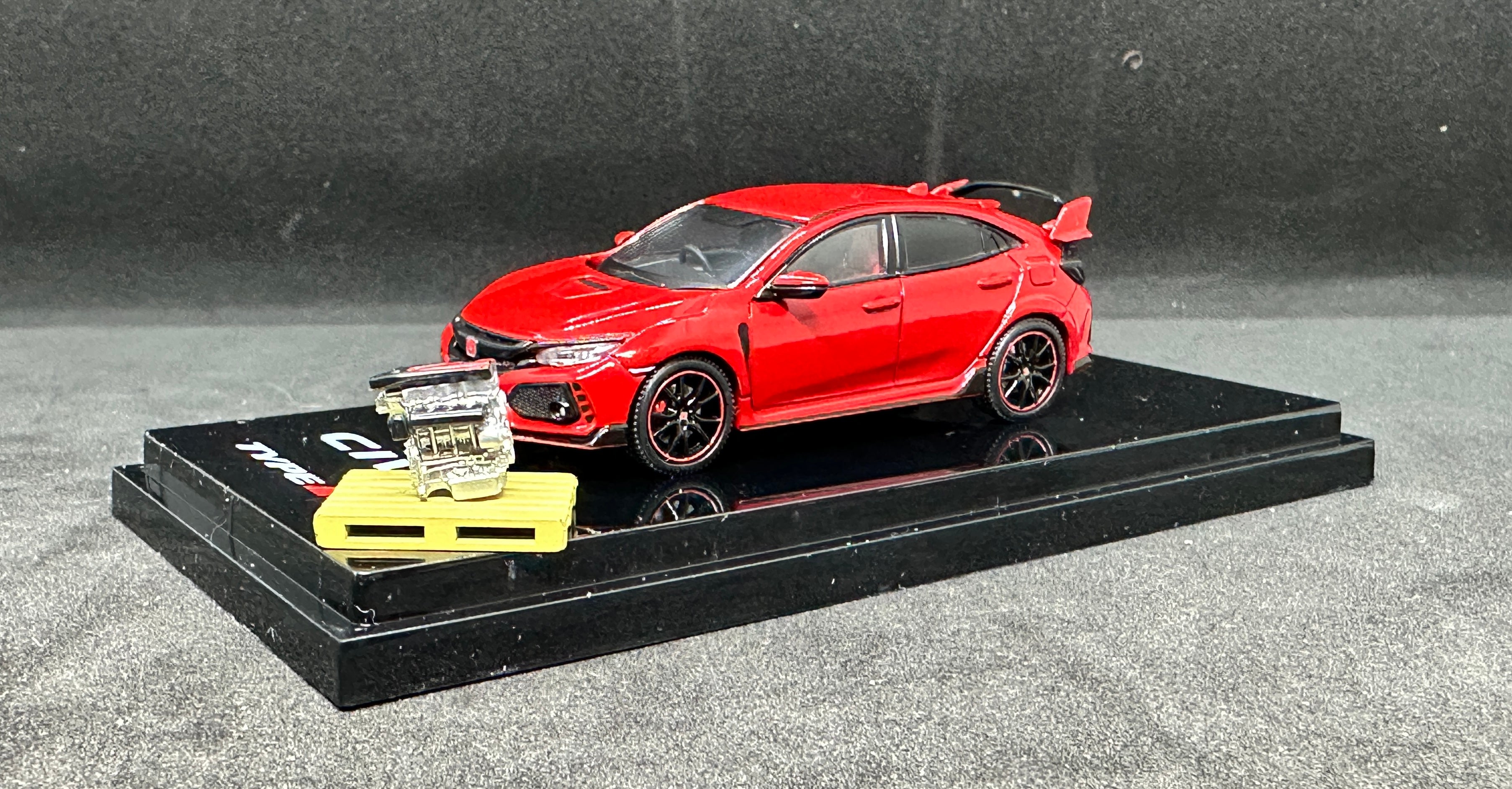 Honda CIVIC TYPE R (FK8) 2017 Flame Red w/ Engine Display Model Hobby Japan | Pala Enterprises ...